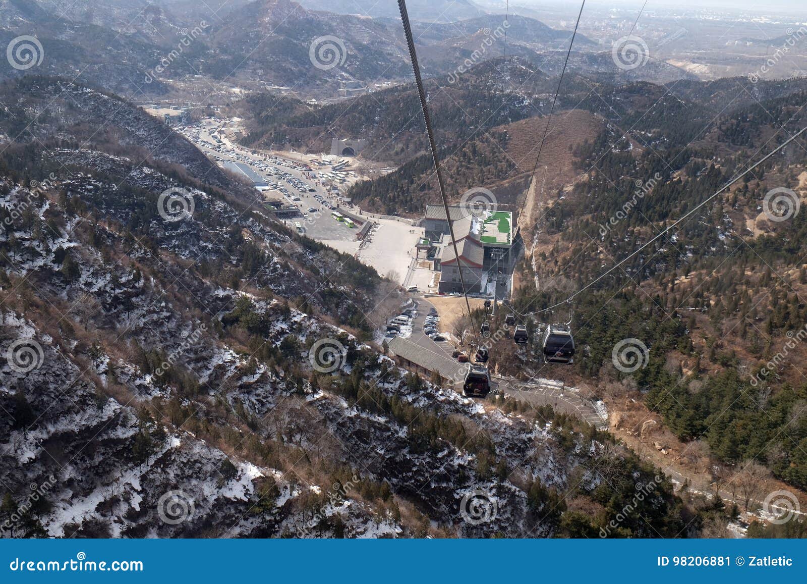 Cable Car at the Badaling Great Wall, China Editorial Photo - Image of ...