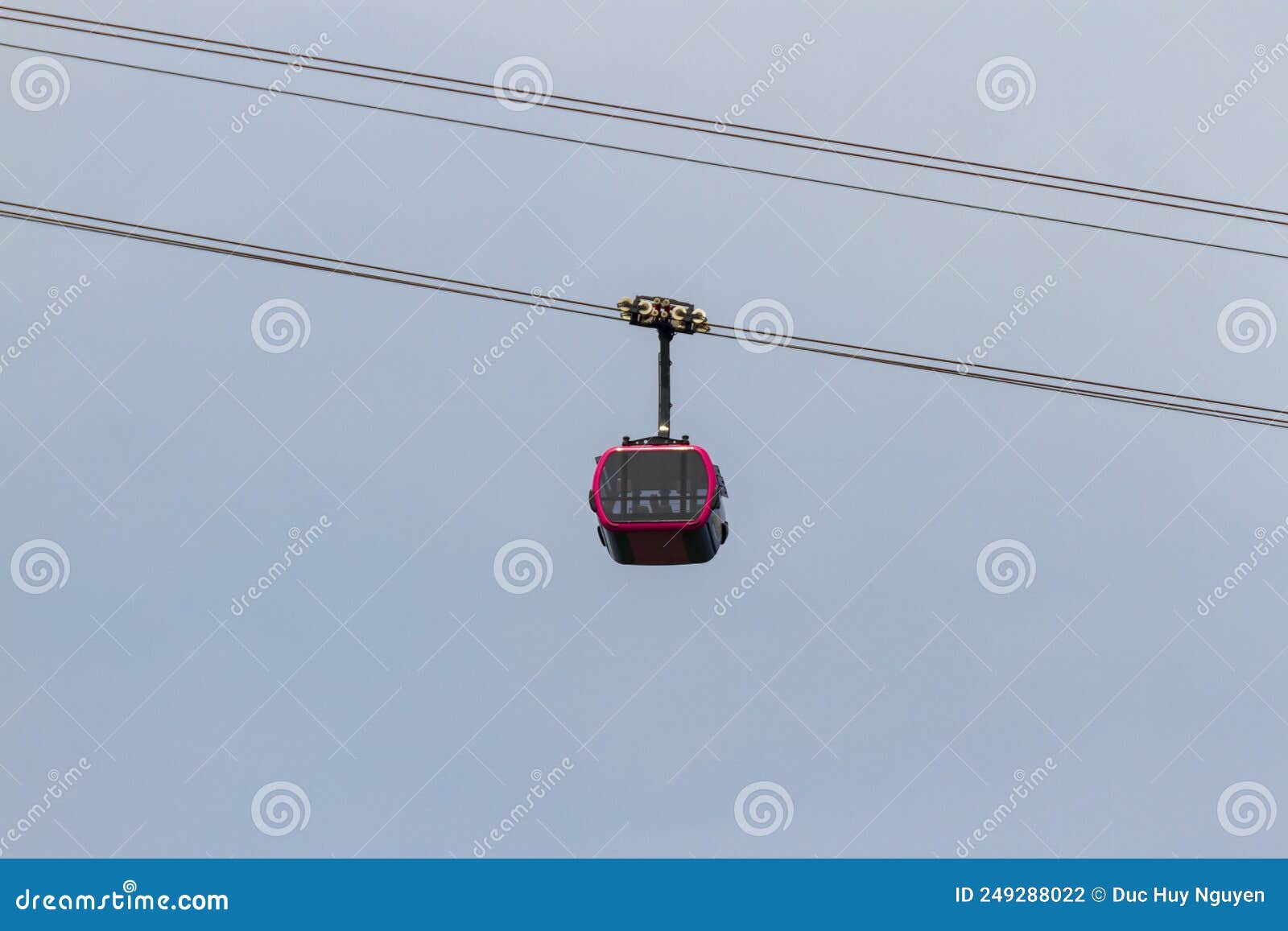 A Cable Car Cabin with Line on a Resort. Stock Photo - Image of outdoor ...