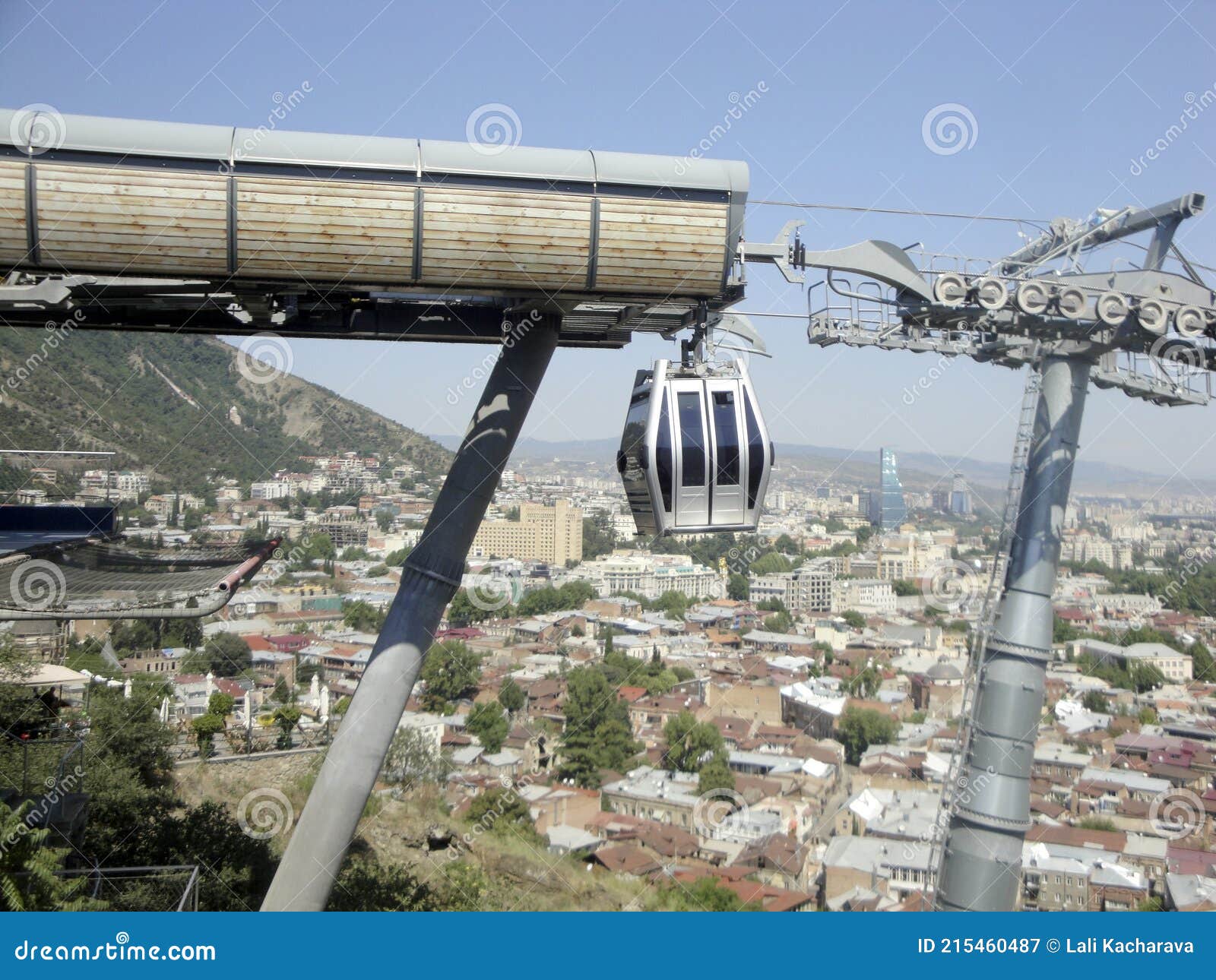 Cable car stock image. Image of towers, transport, tower - 215460487
