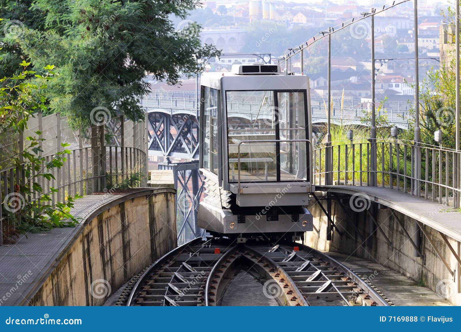 Cable car funicular stock photo. Image of tiled, southern - 7169888
