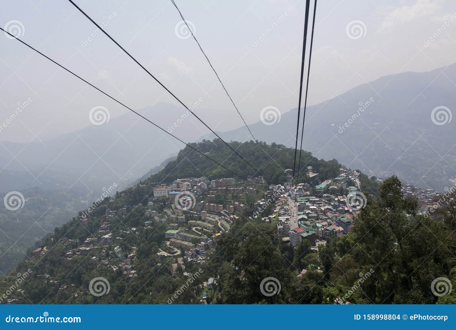 Cable Car, Gangtok, Sikkim, India Stock Photo - Image of himalayas ...