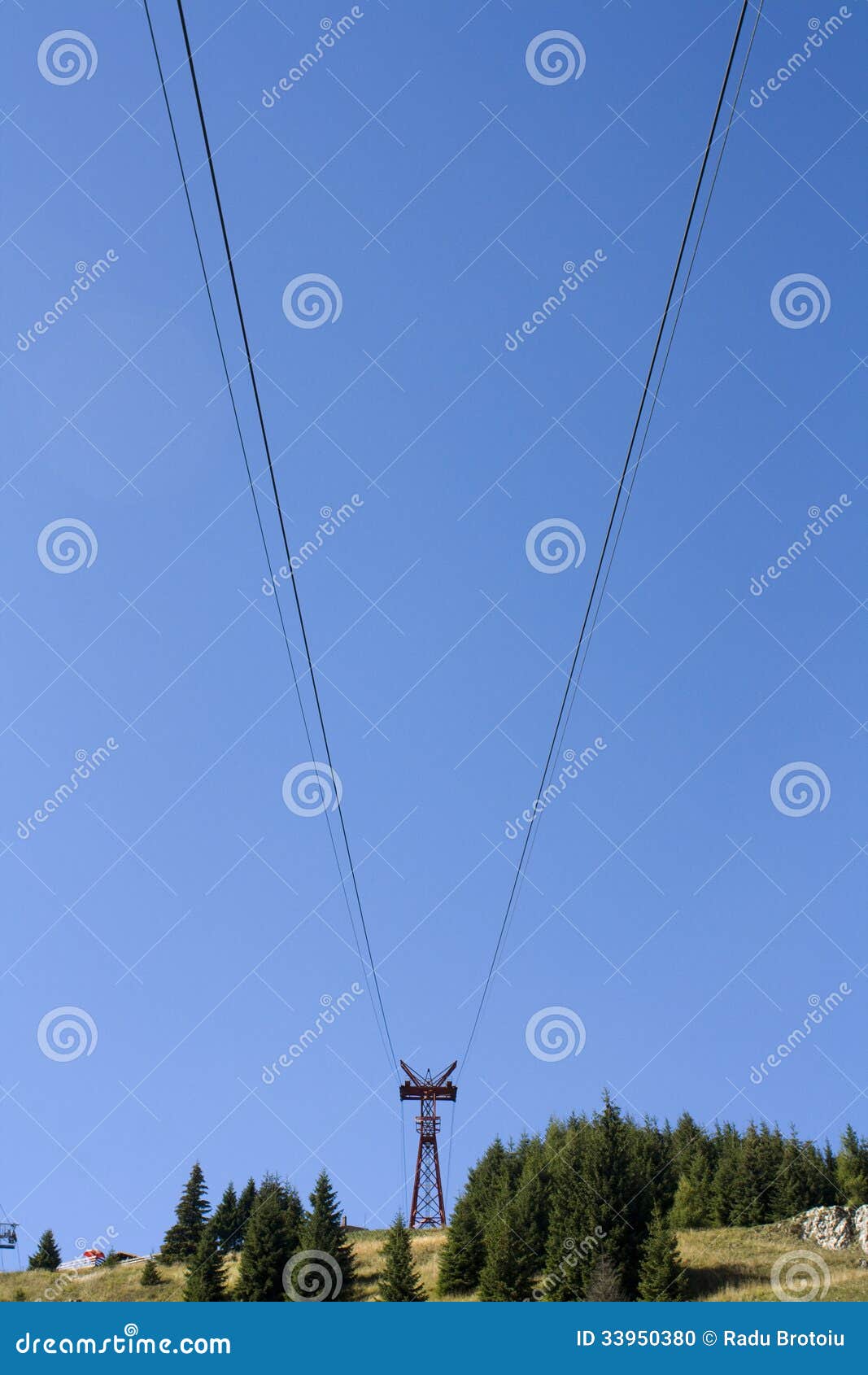 Cable car installation stock photo. Image of forest, travel - 33950380
