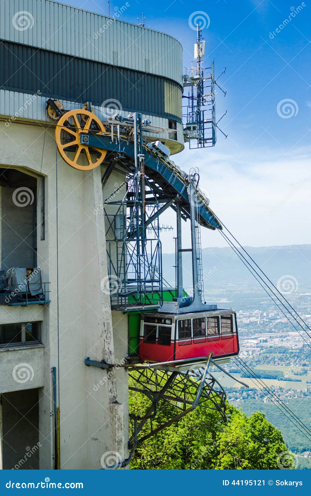Cable car and mechanism stock image. Image of mechanism - 44195121