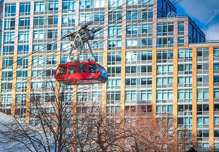 Cable Car in the Middle of the City Editorial Photo - Image of lift ...