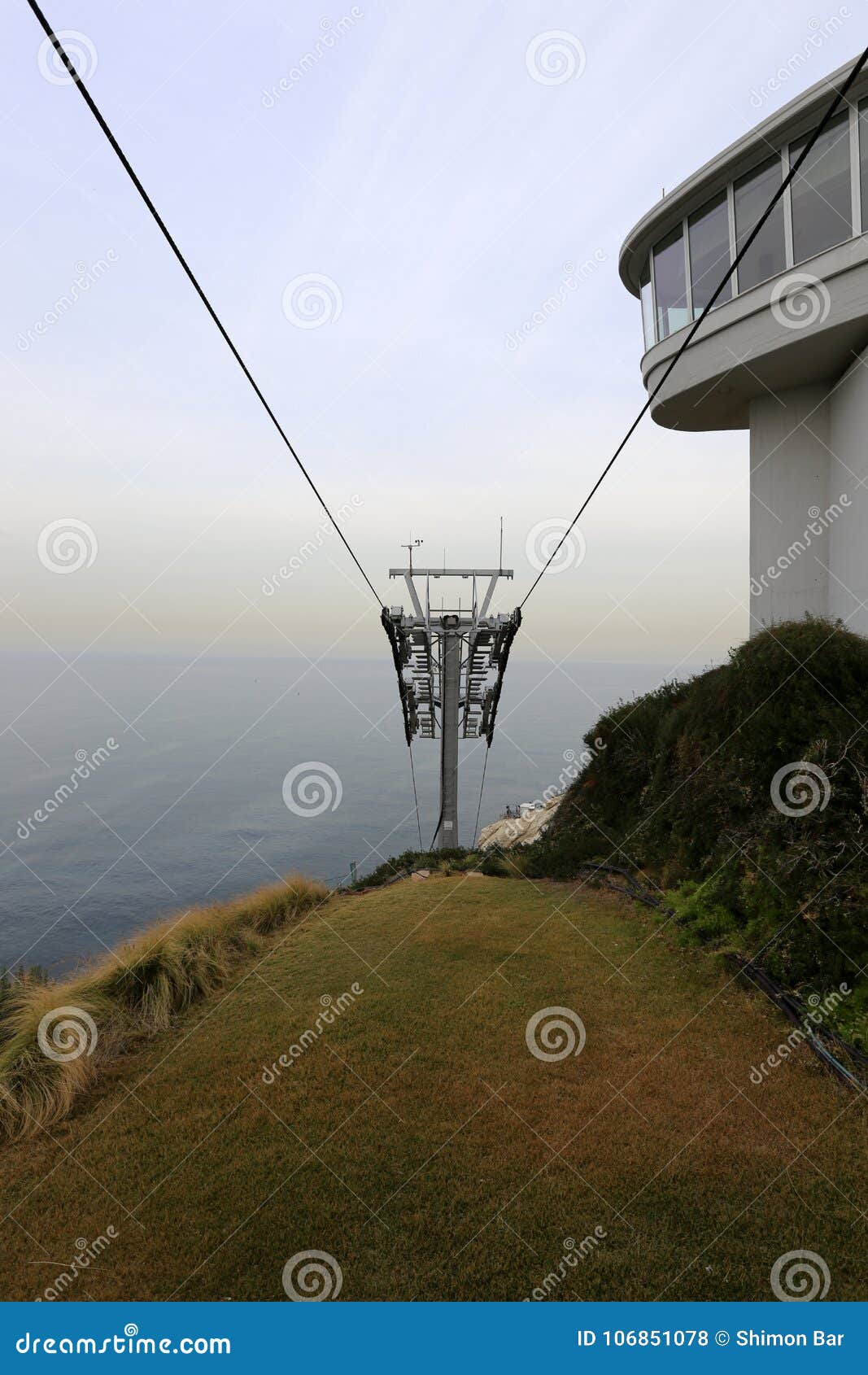 Cable car in the mountains editorial stock photo. Image of vacation ...