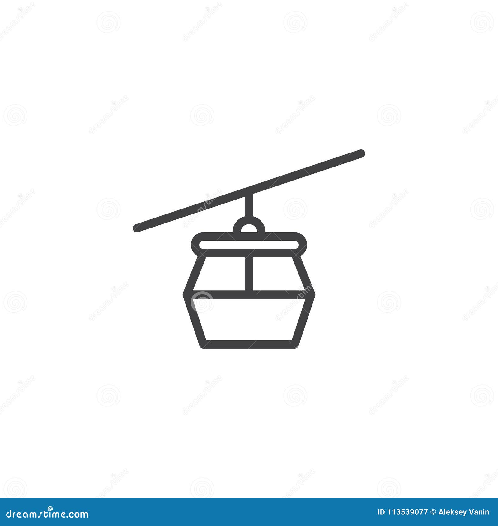 Cable car outline icon stock vector. Illustration of linear - 113539077 Cable car outline icon stock vector. Illustration of linear - 113539077