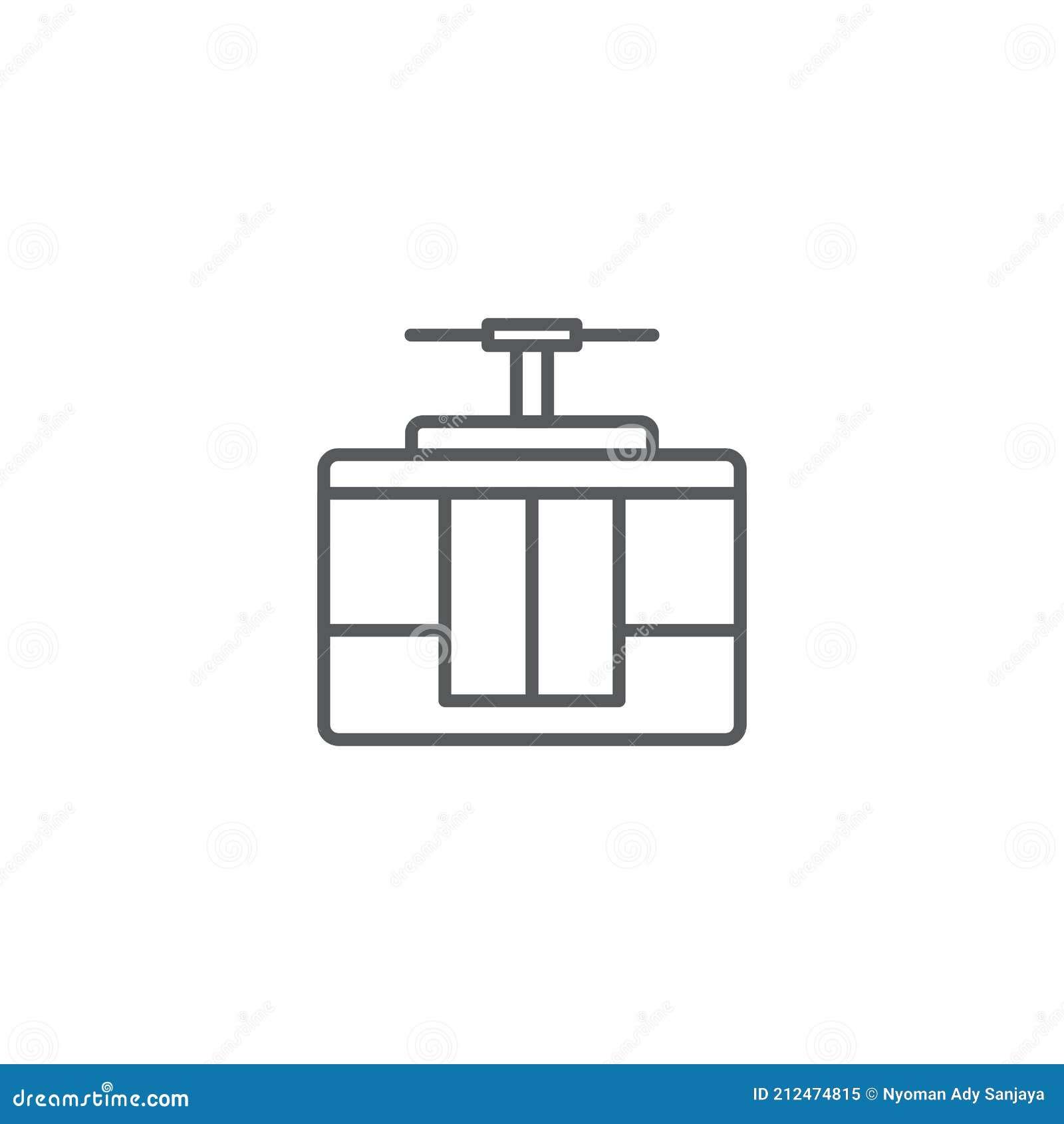 Cable Car Outline Icon Linear Style Sign for Mobile Concept and Web ... Cable Car Outline Icon Linear Style Sign for Mobile Concept and Web ...