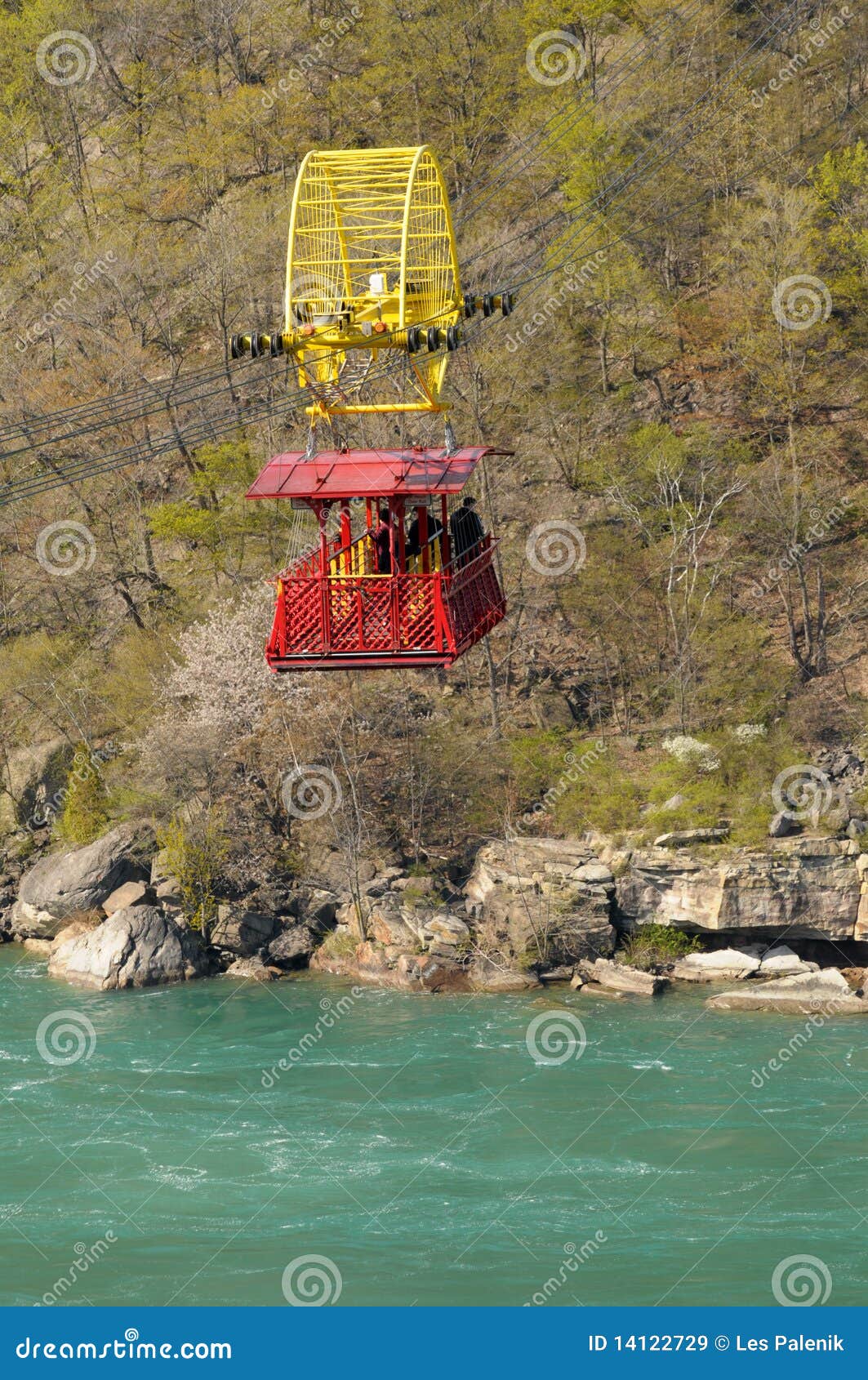 Cable Car Over Niagara Rive Stock Image - Image of cable, spring: 14122729