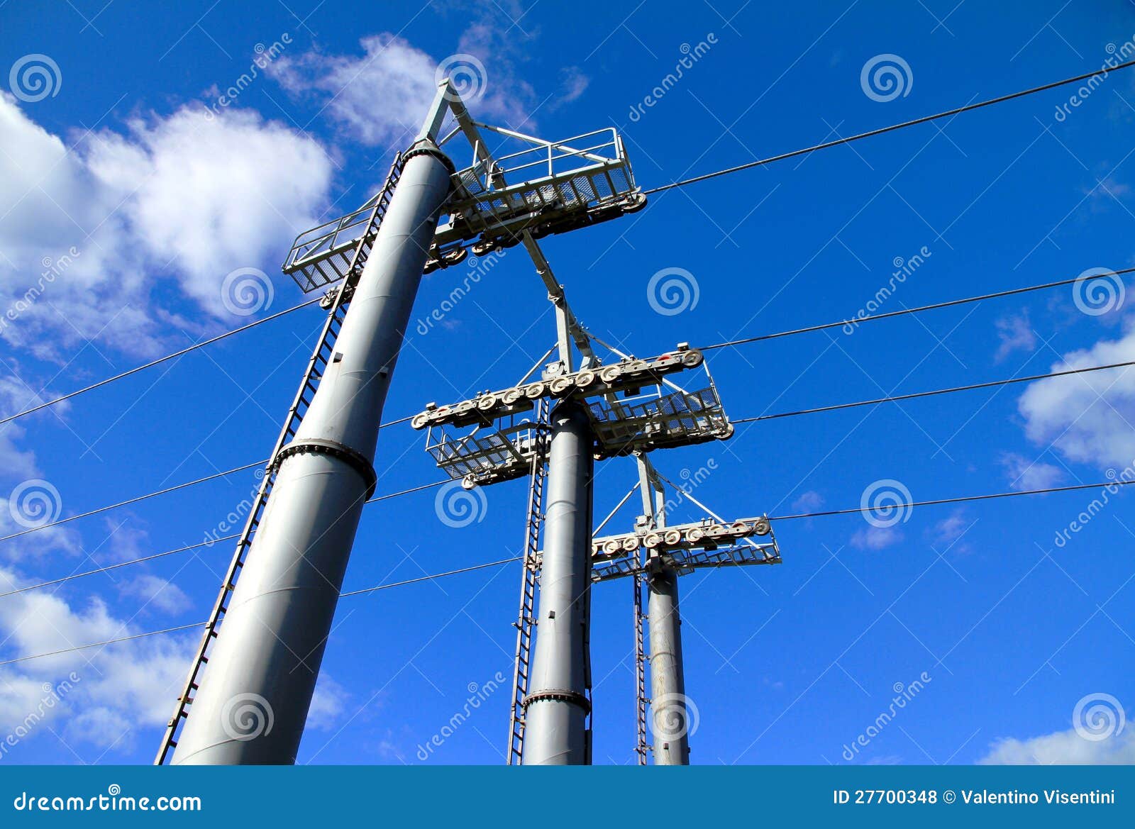 Cable Car Between Pillars Royalty-Free Stock Photo | CartoonDealer.com ...