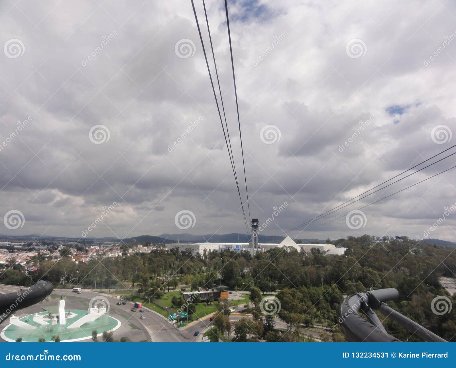 Cable Car of Puebla - Mexico Stock Image - Image of lights, cableway ...