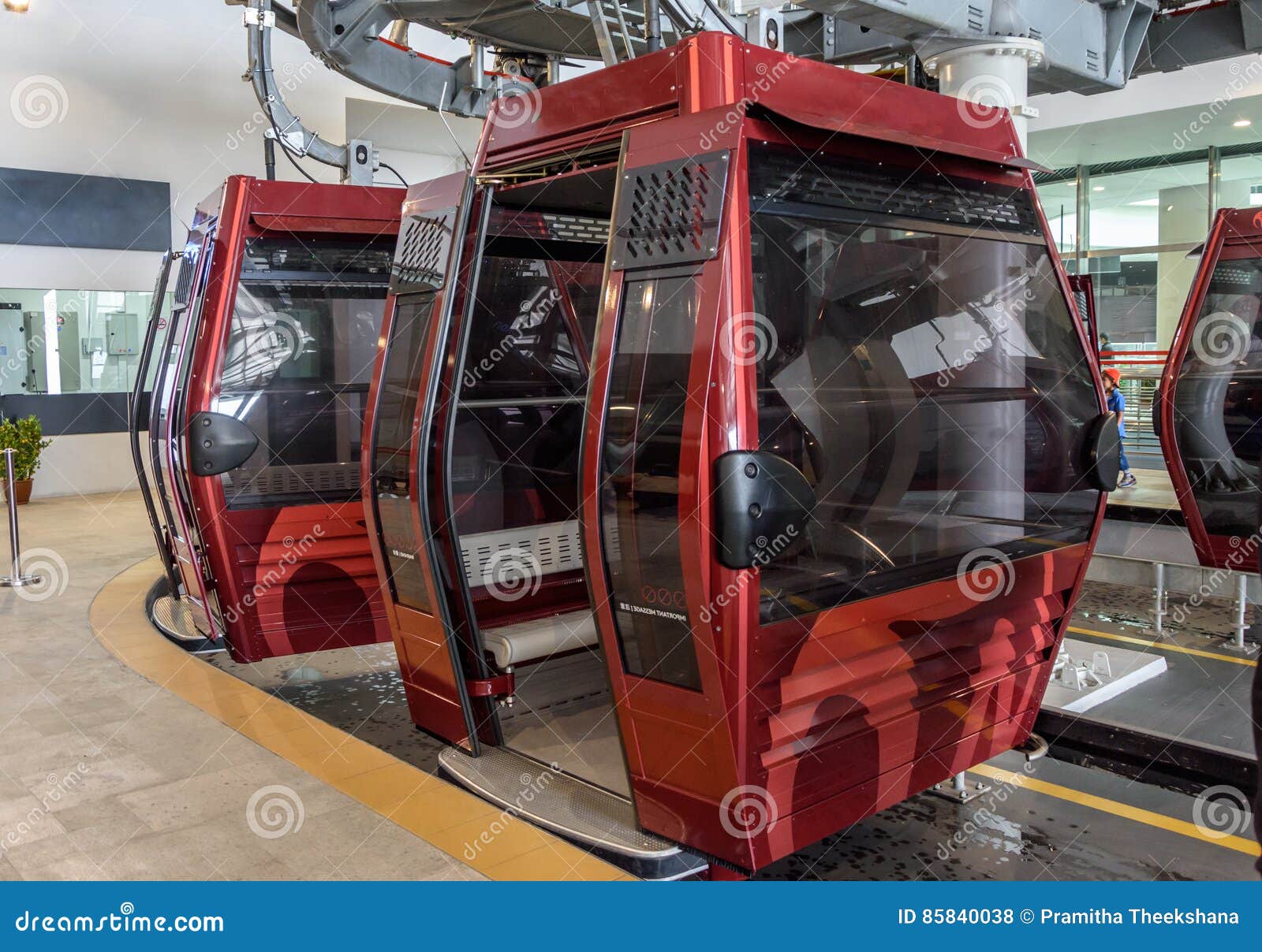 Cable car stock photo. Image of lift, dock, buildings - 85840038