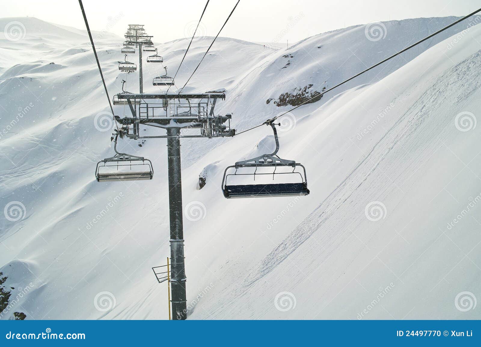 Cable car for ski stock photo. Image of transport, climate - 24497770