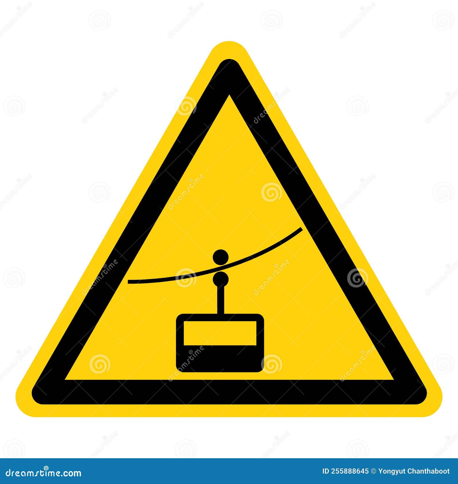 Cable Car Symbol Sign, Vector Illustration, Isolate on White Background ...