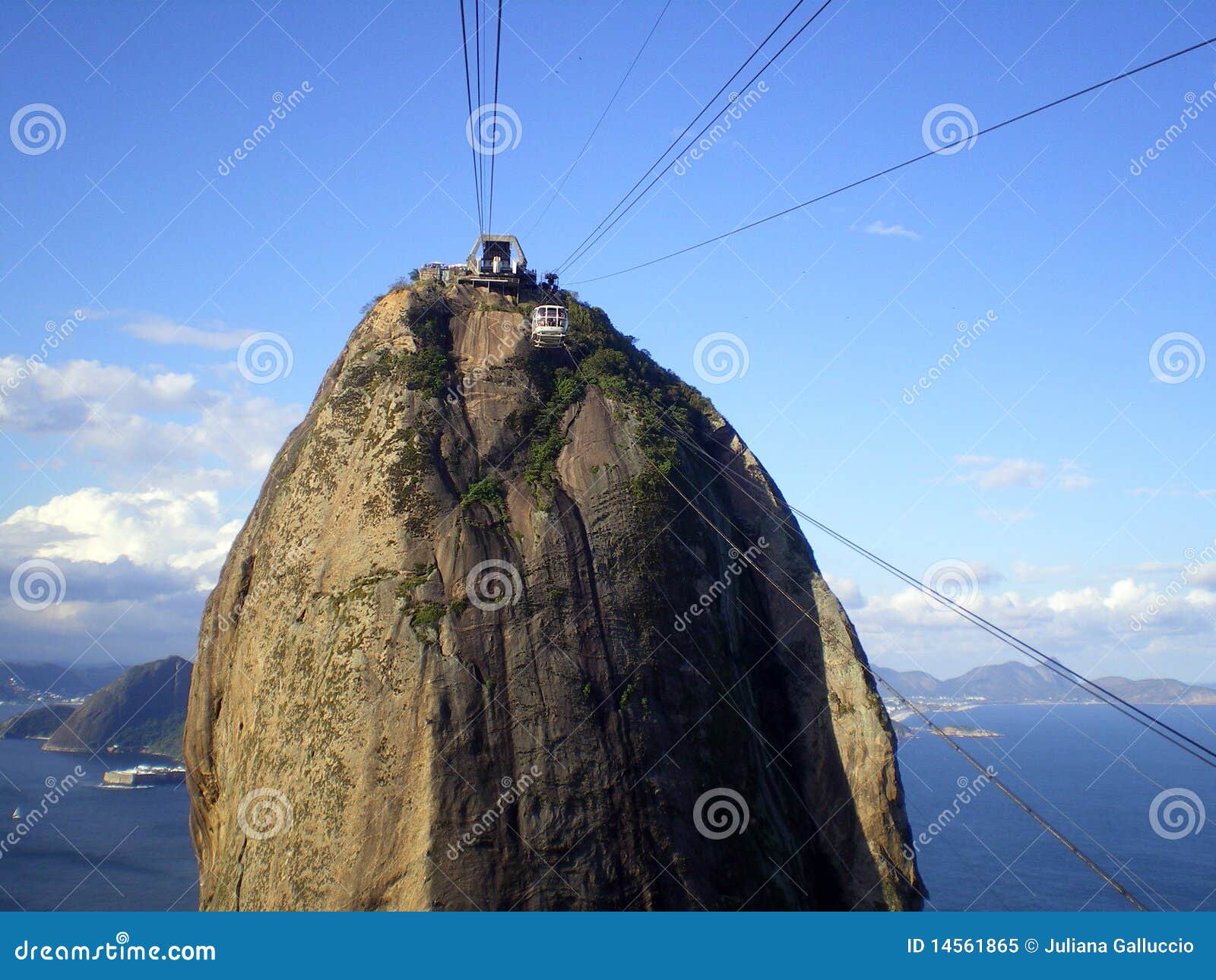 Cable car to Sugar Loaf stock image. Image of summit - 14561865