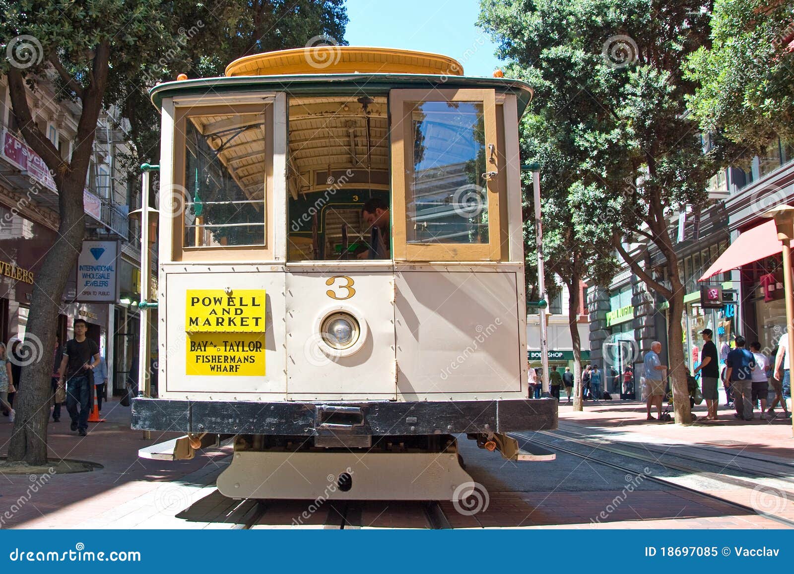 Cable Car Tram in San Francisco, USA Editorial Image - Image of ...