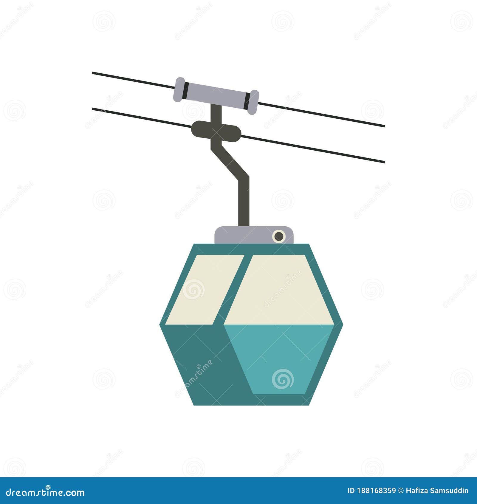Cable Car. Vector Illustration Decorative Design Stock Vector ...
