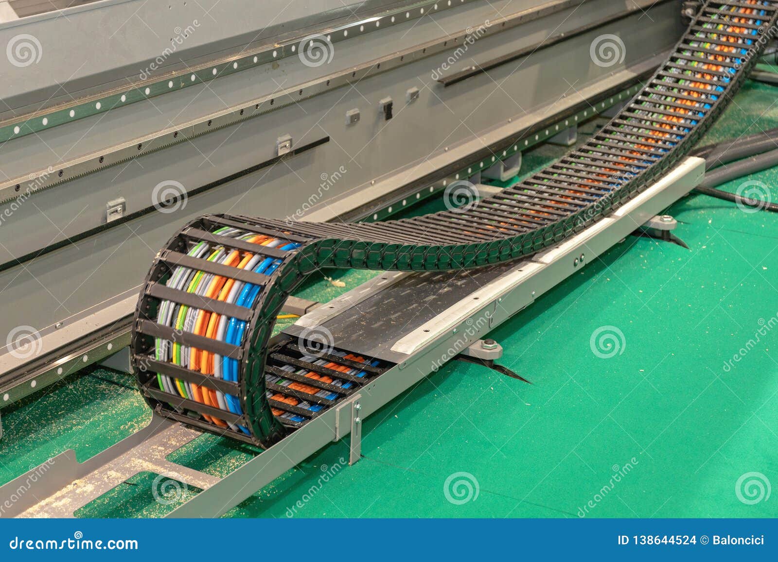 Cable Carrier stock photo. Image of fittings, connected - 138644524