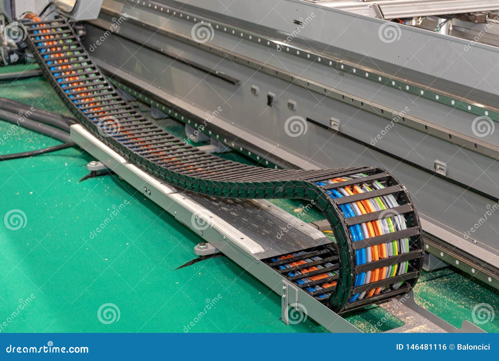 Cable Carriers stock photo. Image of work, pneumatic - 146481116