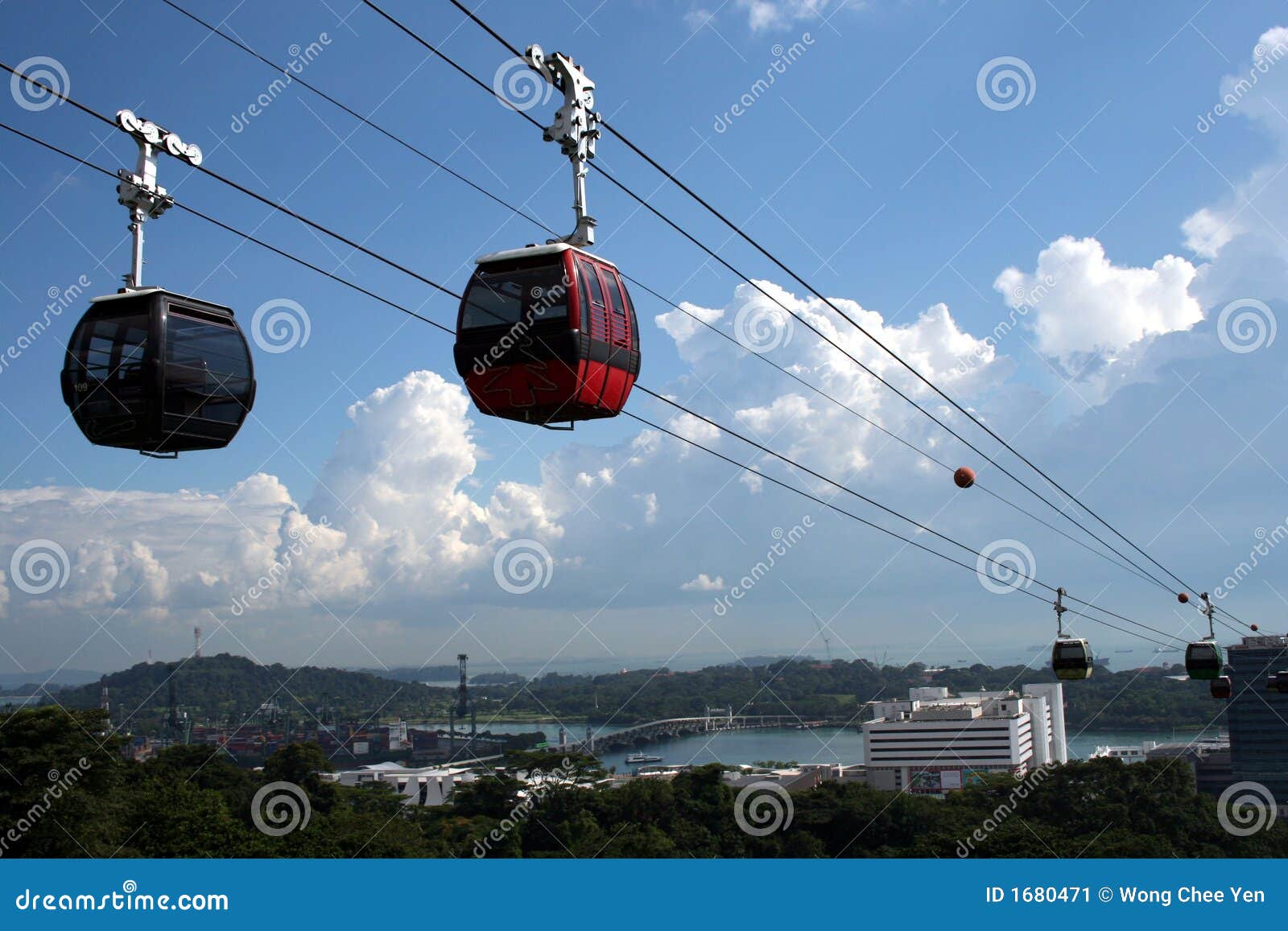 Cable cars and sky stock image. Image of wires, tourism - 1680471