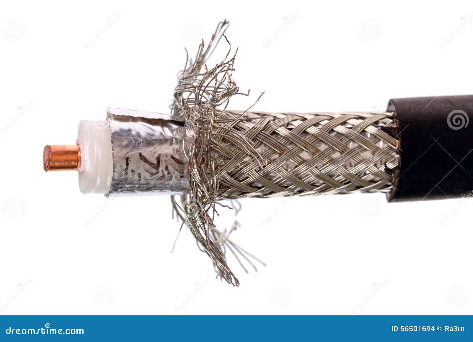 Cable Coaxial Grueso De 50 Ohmios Foto de archivo - Imagen de cable ...