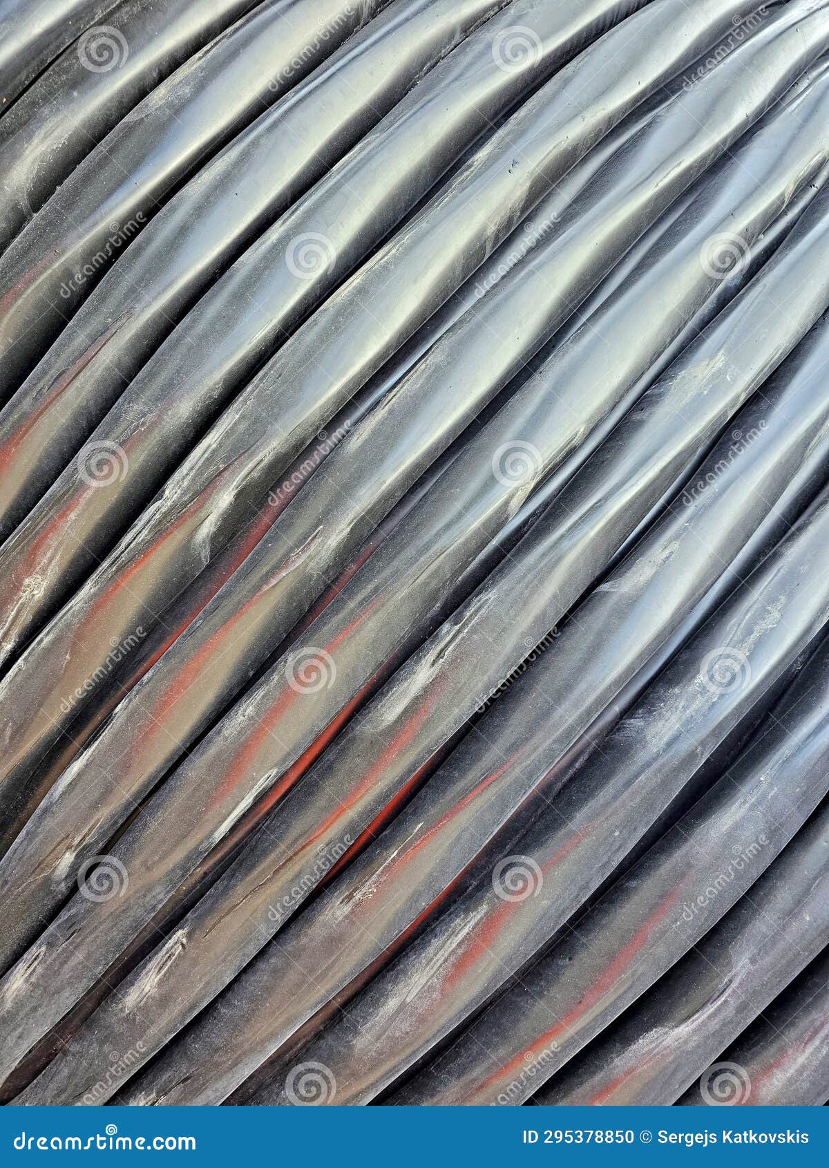 Cable in a Coil on the Building Site Stock Photo - Image of coil ...