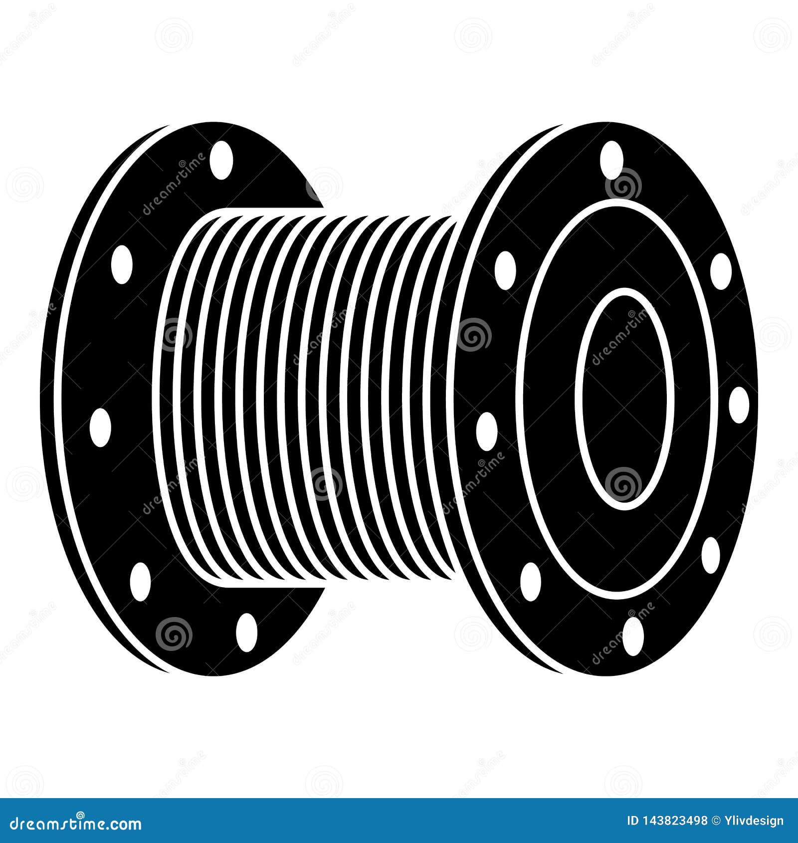 Cable Coil Icon, Simple Style Stock Vector - Illustration of circle ...