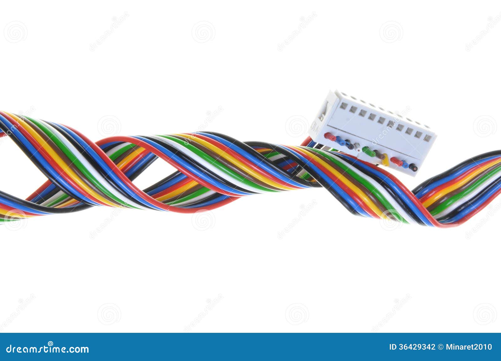 Cable Computer Bus with Plug Stock Photo - Image of connect, bandwidth ...