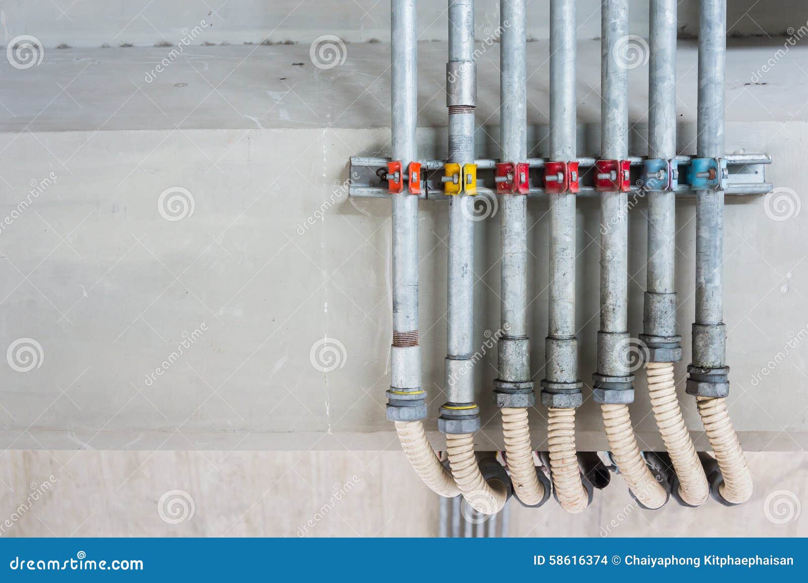 Cable Conduit And Junction Box For Electrical Wiring System With Lamp ...