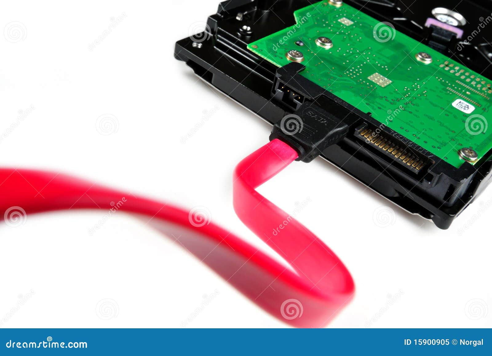 Cable Connected To the Harddisk Stock Image - Image of device, drive ...