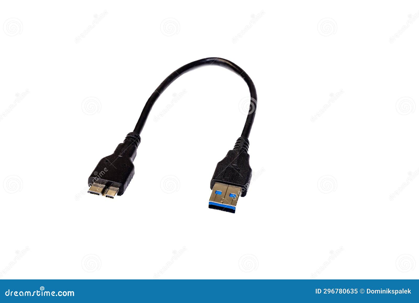 Cable for Connecting a Portable Drive To a Computer, USB and Micro USB ...