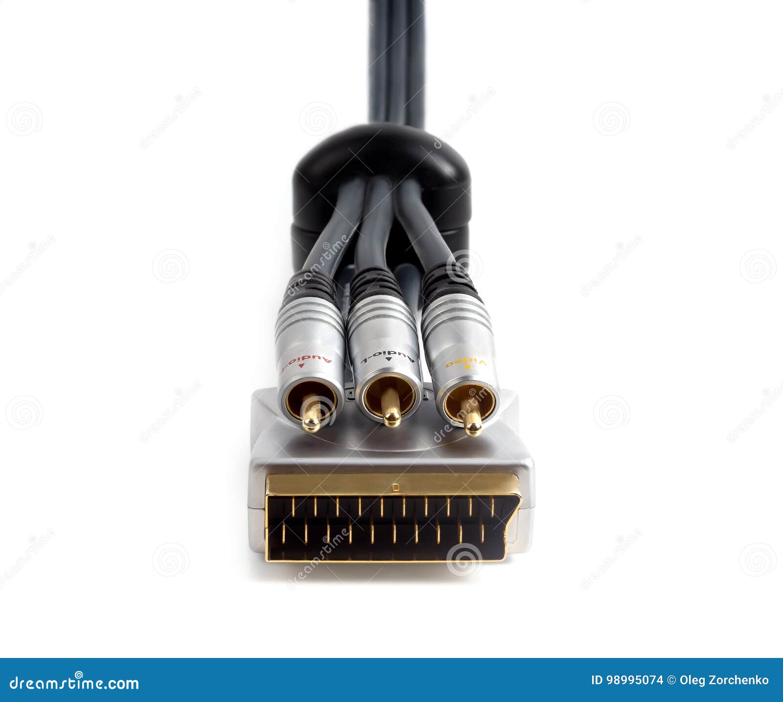 Cable for Connection with Audio, Video Equipment Stock Photo - Image of ...