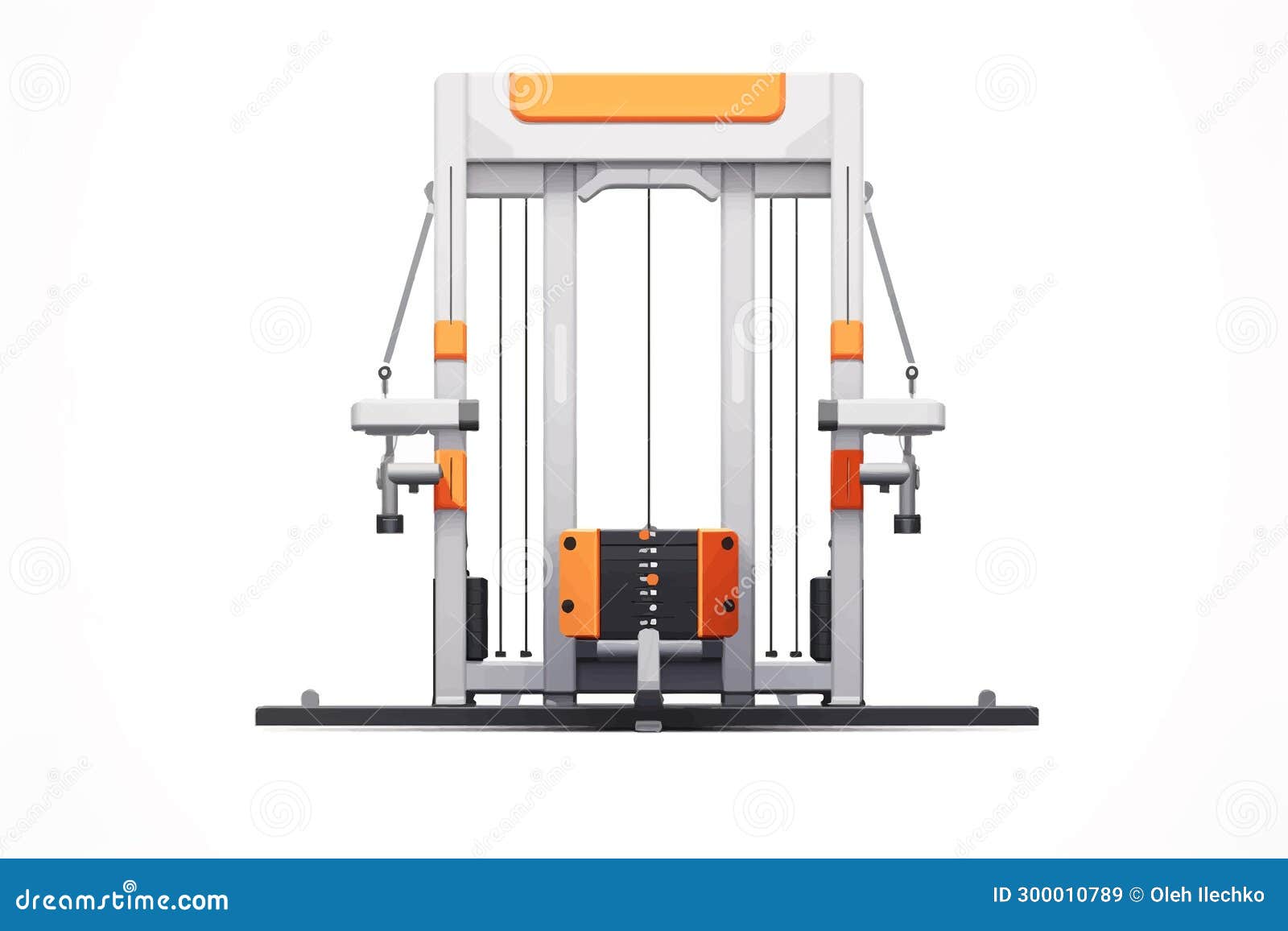 Cable Crossover Machine Isolated Vector Style Illustration Stock Vector ...