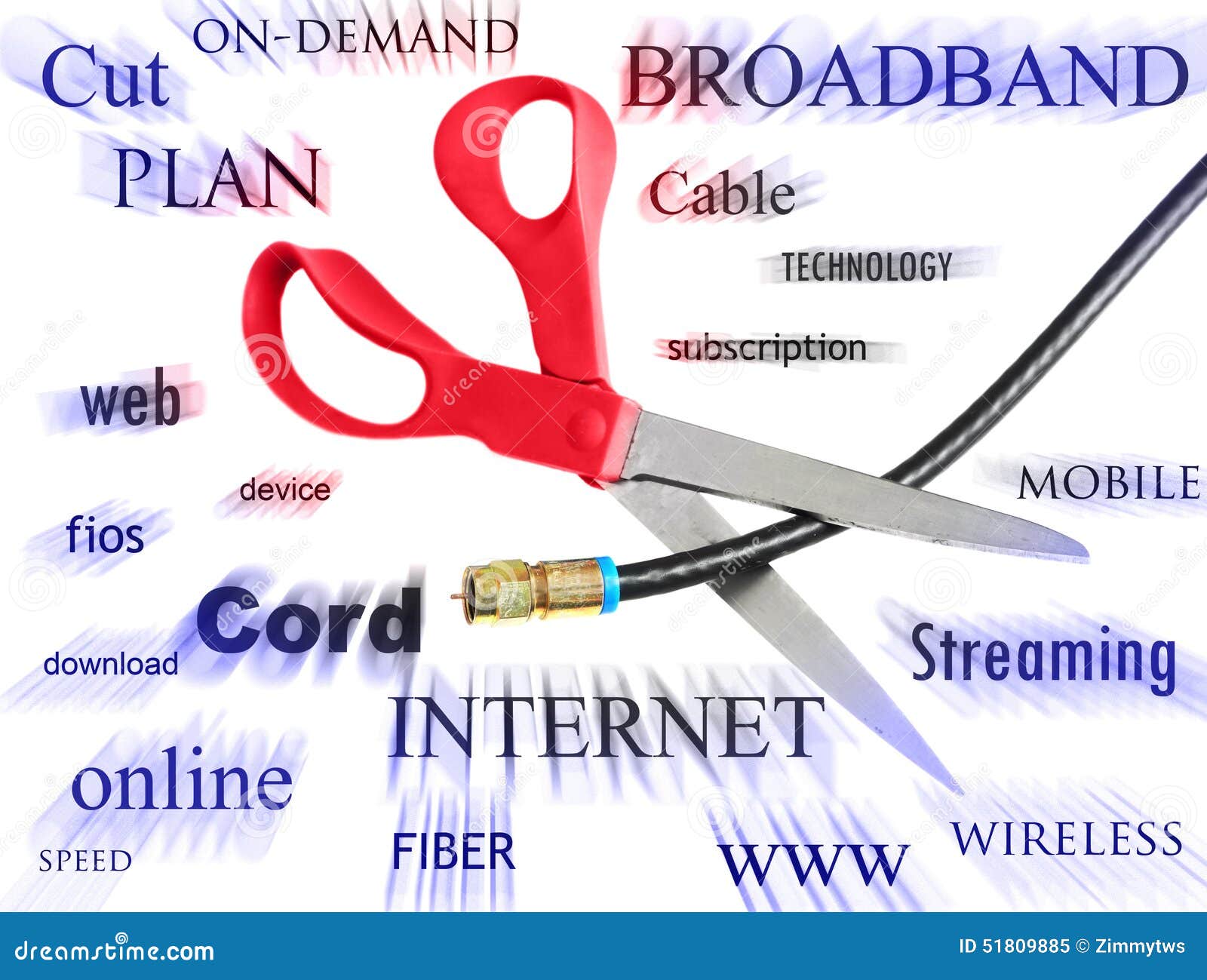 Cable cut concept stock image. Image of cancel, stop - 51809885