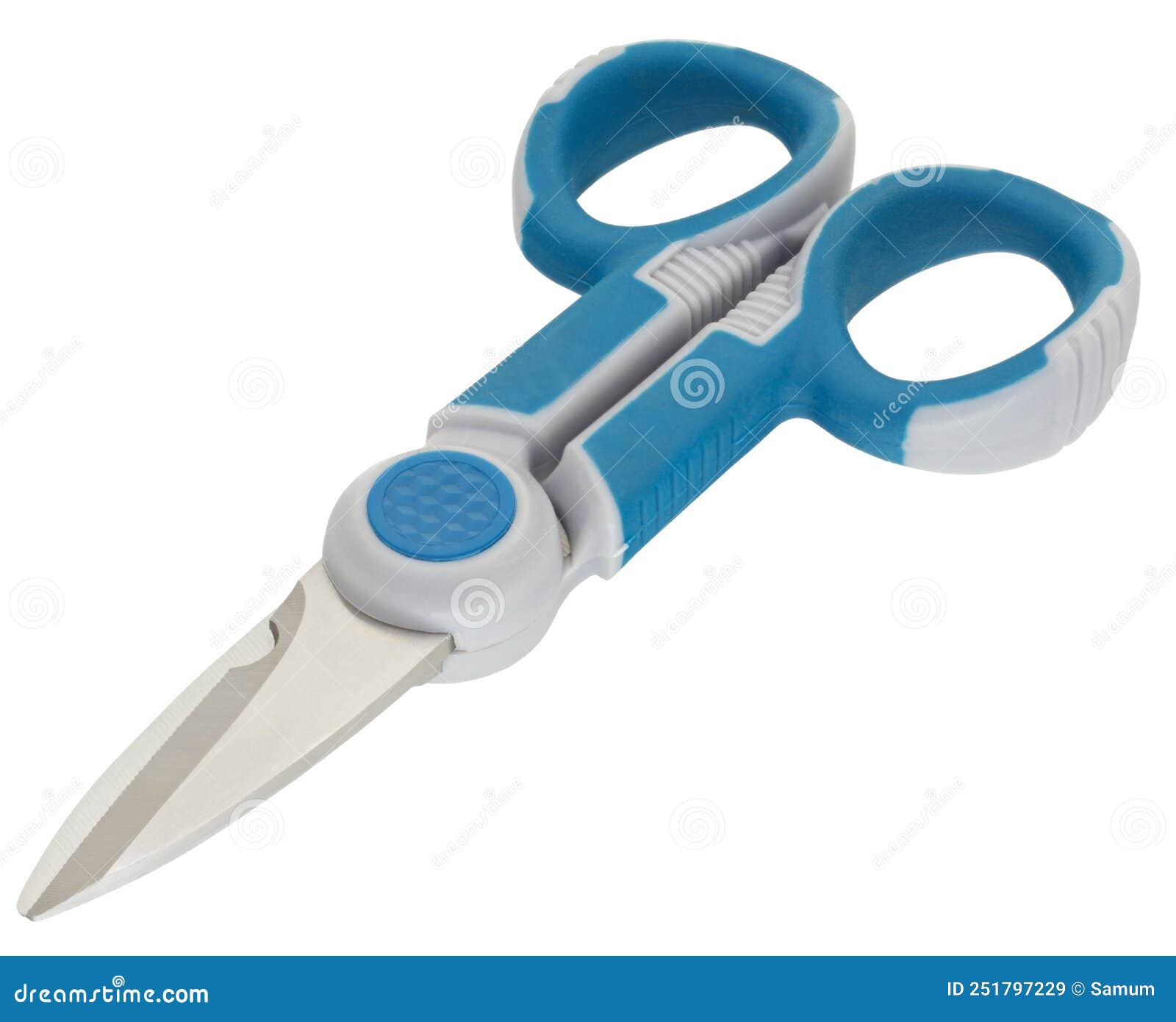 Cable Cutter Scissors Isolated on White Stock Image - Image of industry ...