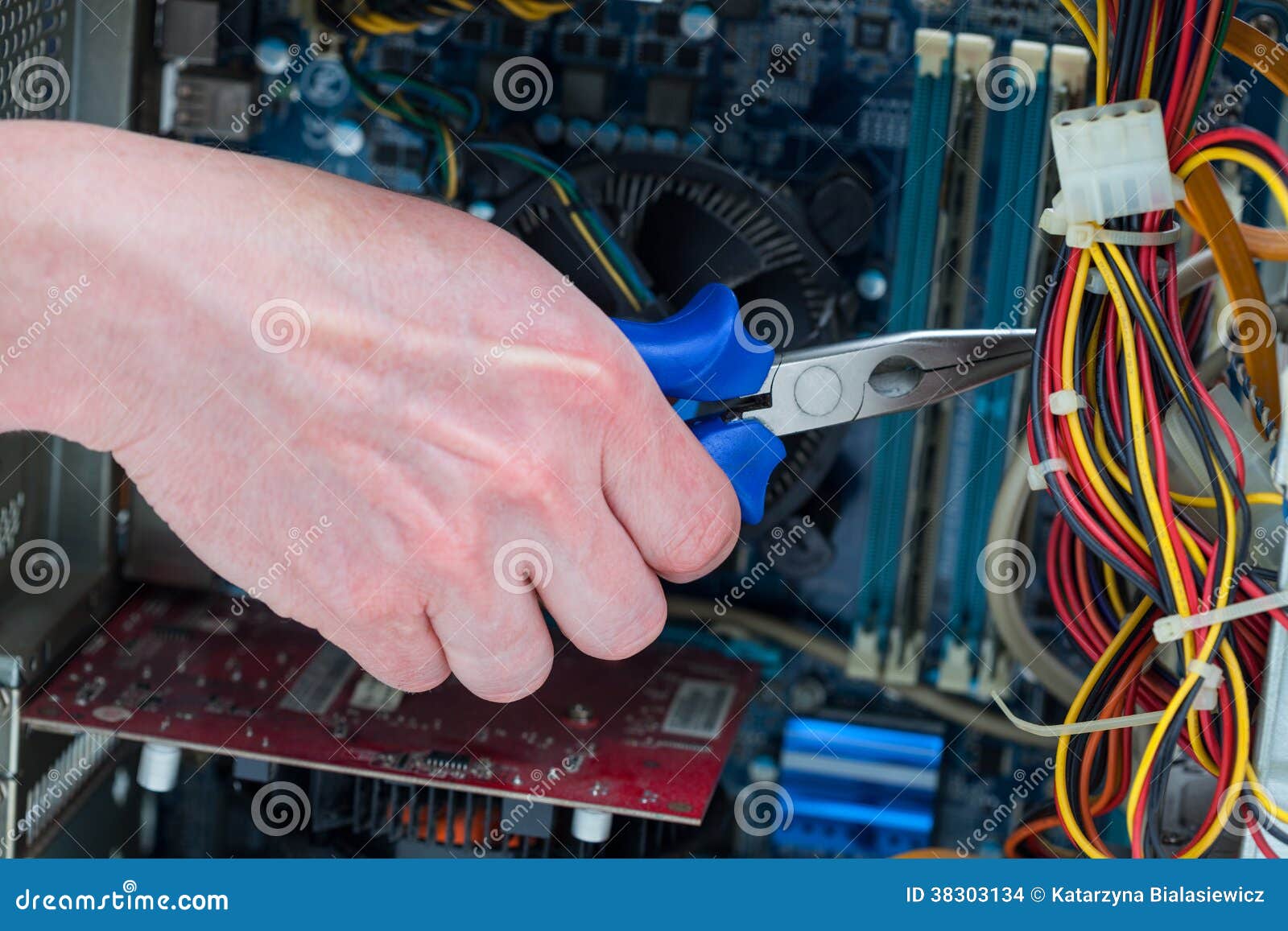 Cable cutting stock photo. Image of hardware, colorful - 38303134