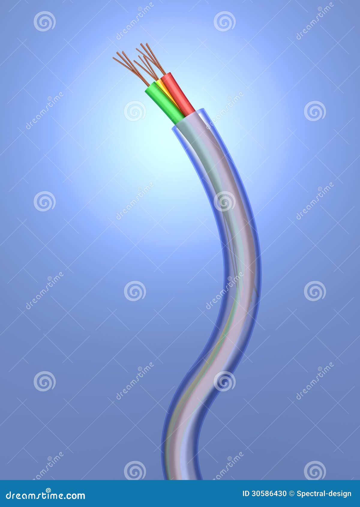 Cable stock illustration. Illustration of interconnect - 30586430
