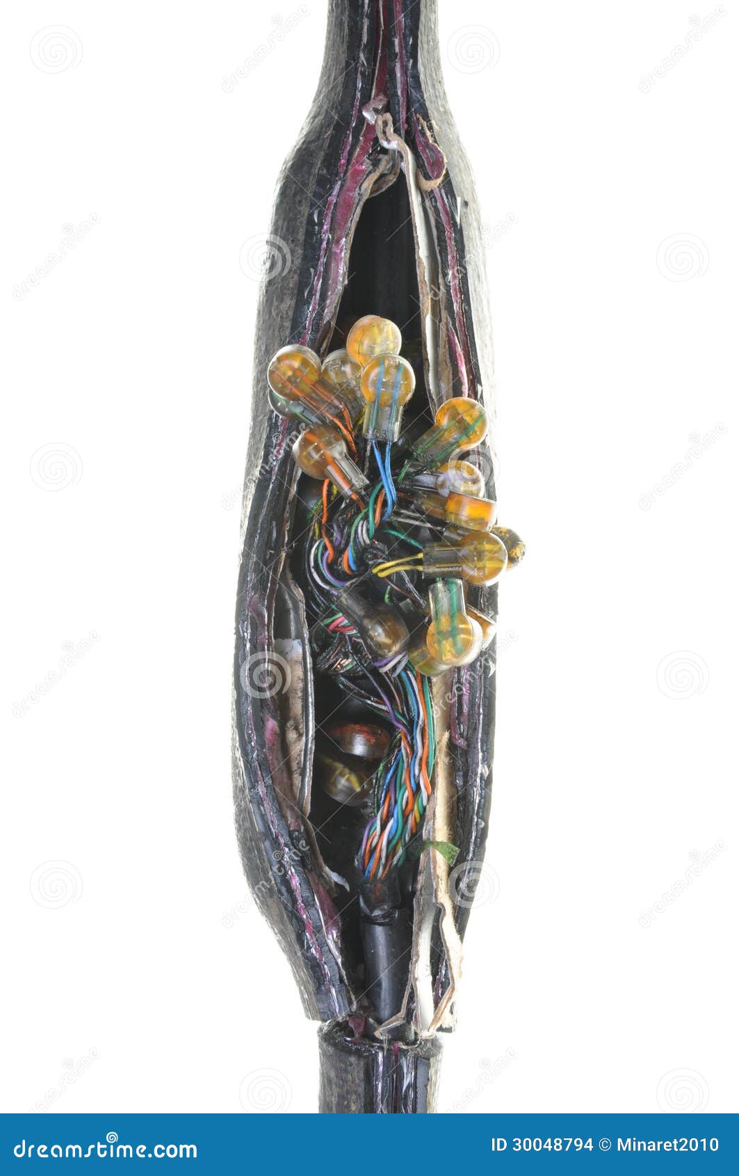 Cable break stock photo. Image of electric, damage, computer - 30048794