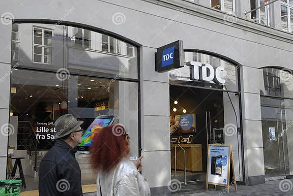 CABLE DEL TDC TELEDENMARK fotografía editorial. Imagen de teléfono ...