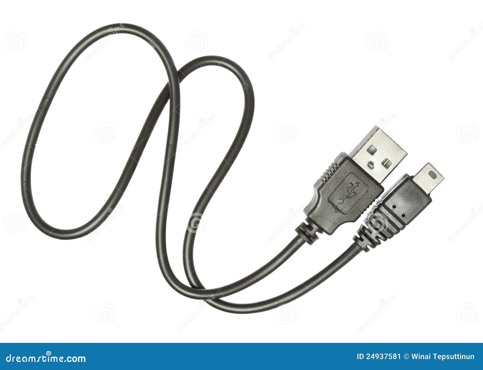 Cable del USB imagen de archivo. Imagen de macro, dispositivo - 24937581