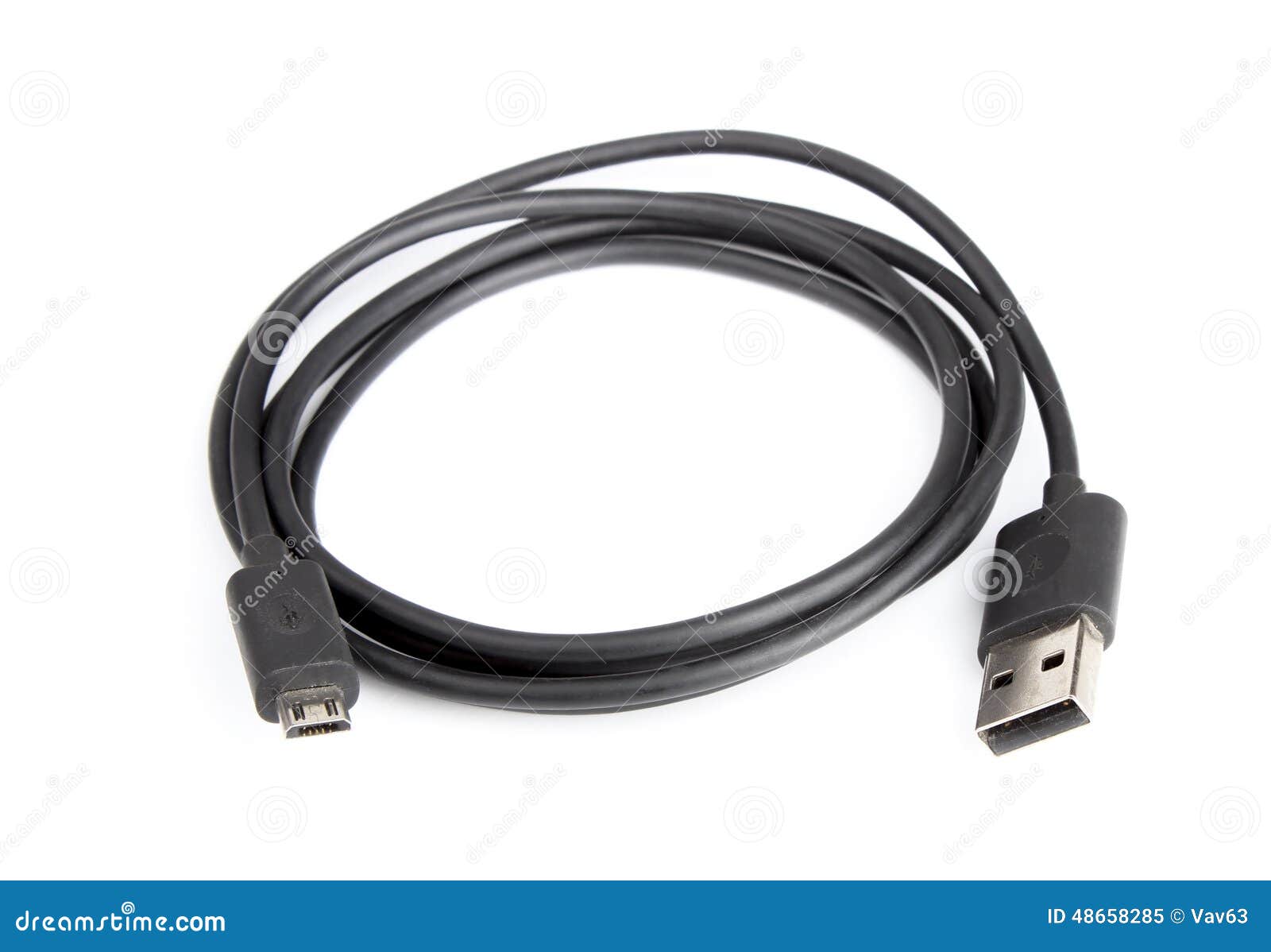 Cable del USB imagen de archivo. Imagen de cable, dispositivo - 48658285