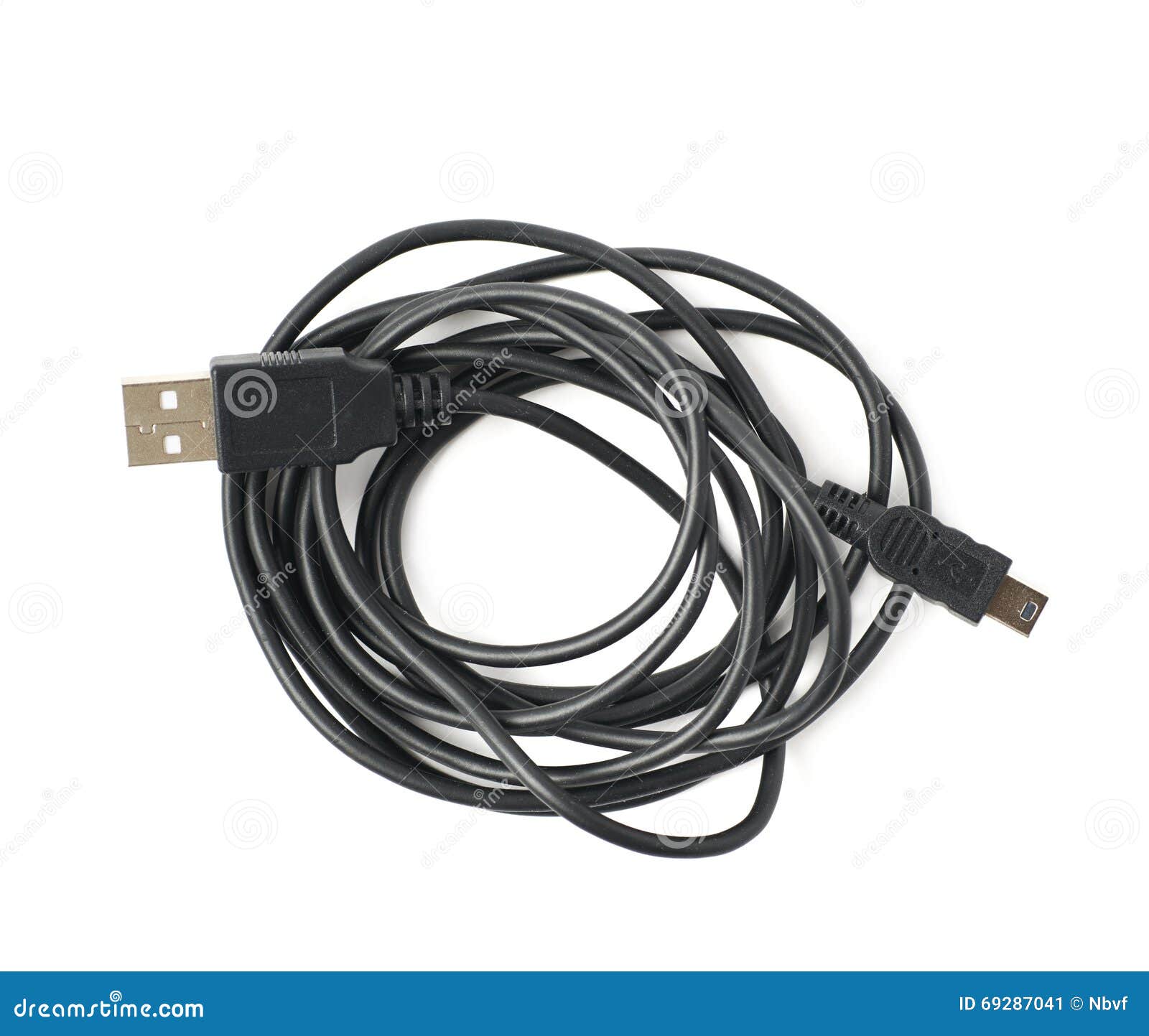 Cable Doblado Del Adaptador Del USB Imagen de archivo - Imagen de ...