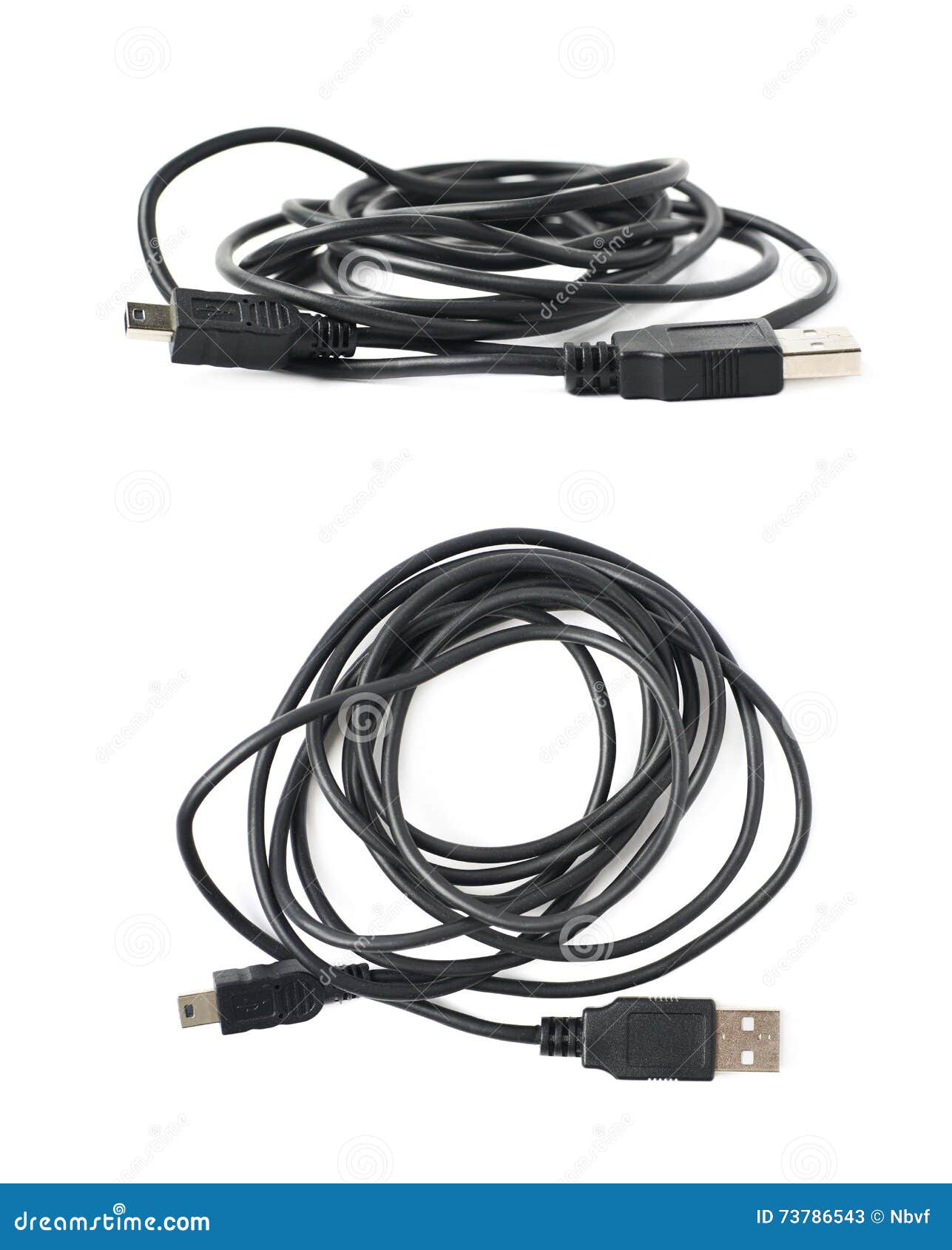 Cable Doblado Del Adaptador Del USB Aislado Imagen de archivo - Imagen ...