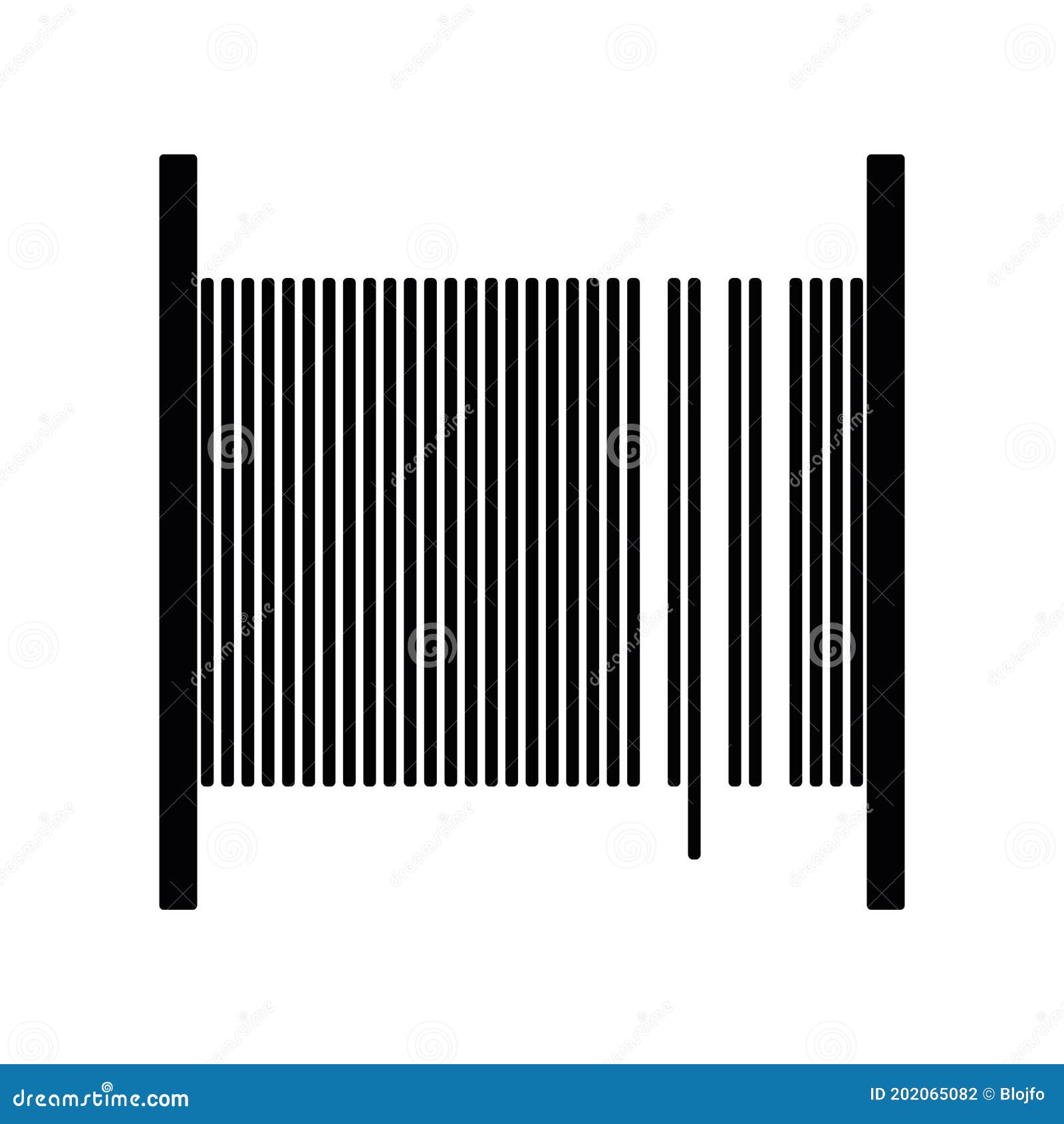 Cable drum vector stock vector. Illustration of digital - 202065082