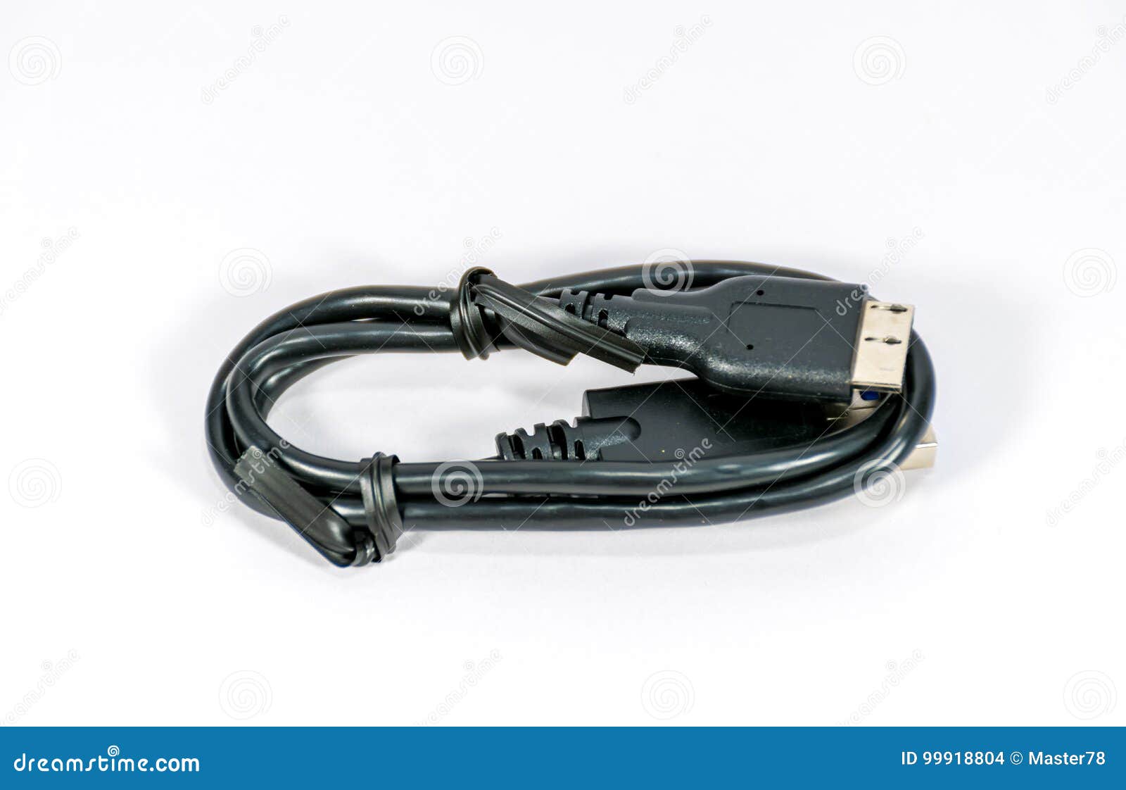 Cable for External Hard Drive with USB 3.0 Stock Photo - Image of macro ...