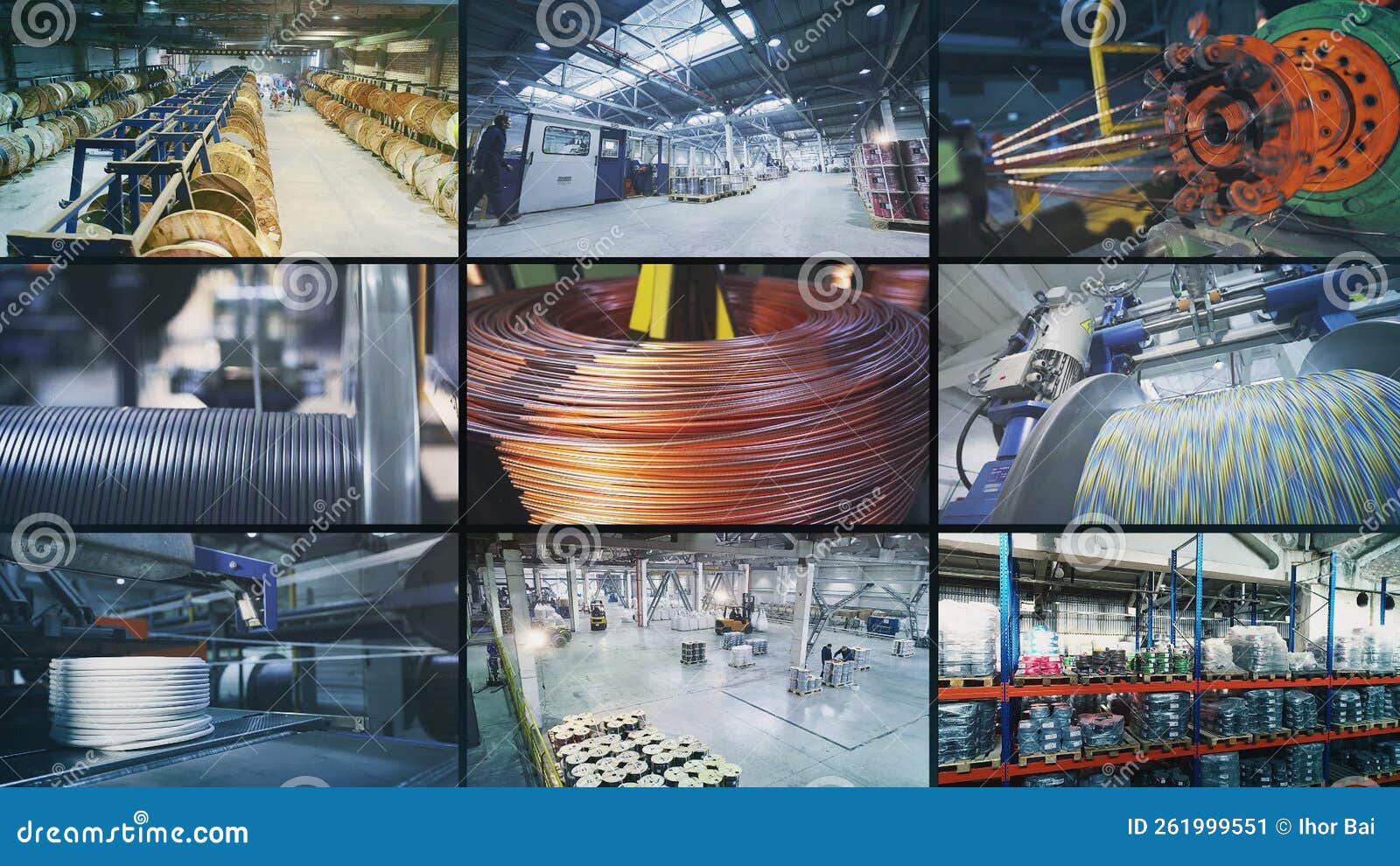 Cable Factory Multiscreen. Factory for the Production of Cables. the ...