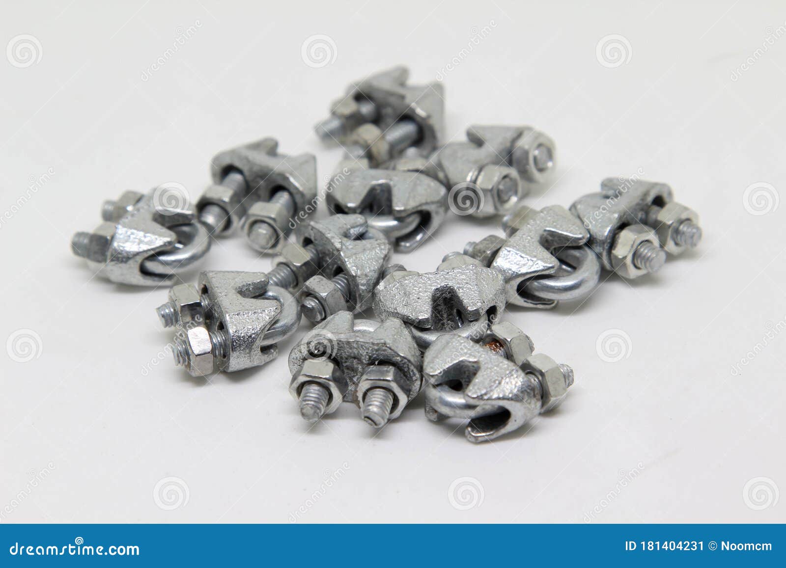 Cable Fasteners on White Background Stock Image - Image of design ...