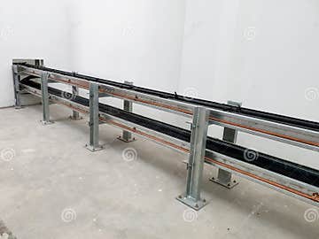 Cable and Grounding Installation on the Tray Stock Photo - Image of ...