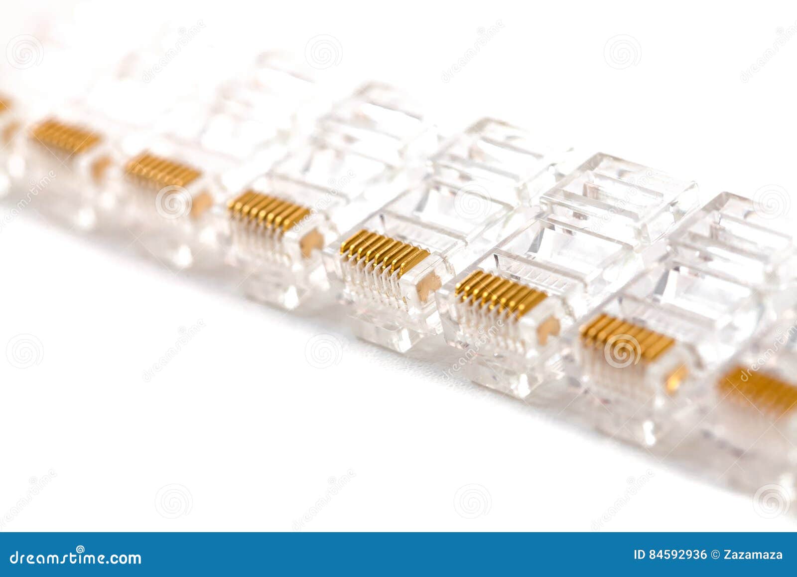 Cable Head into Head Rj45,network,RJ45,plug. Stock Photo - Image of ...