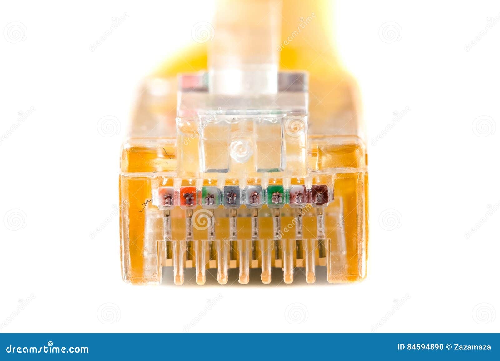 Cable Head into Head Rj45, Network, RJ45, Plug. Stock Photo - Image of ...