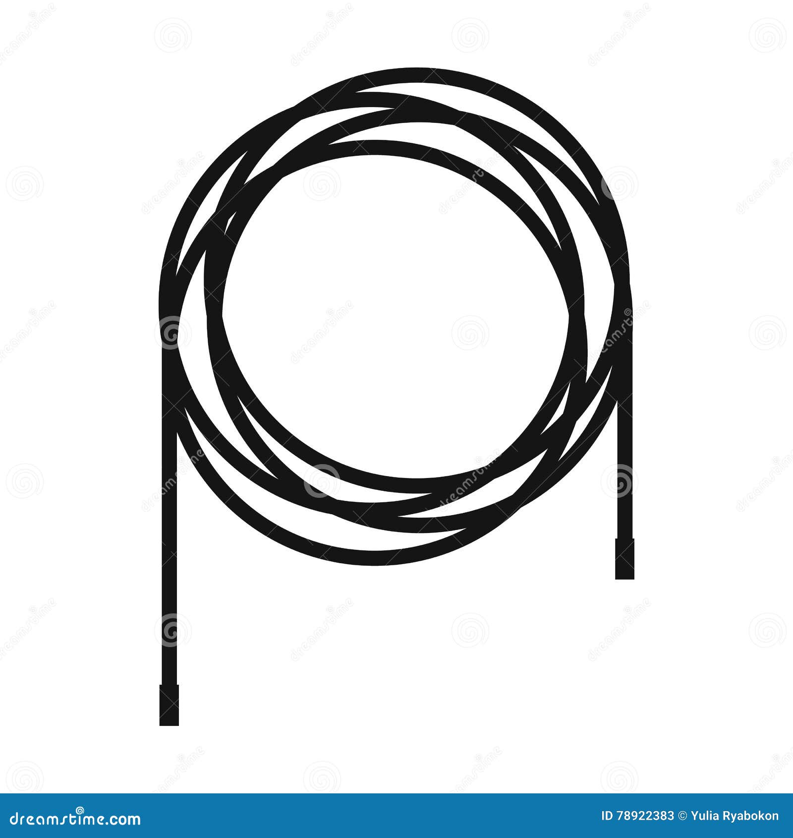 Cable icon, simple style stock vector. Illustration of electricity ...